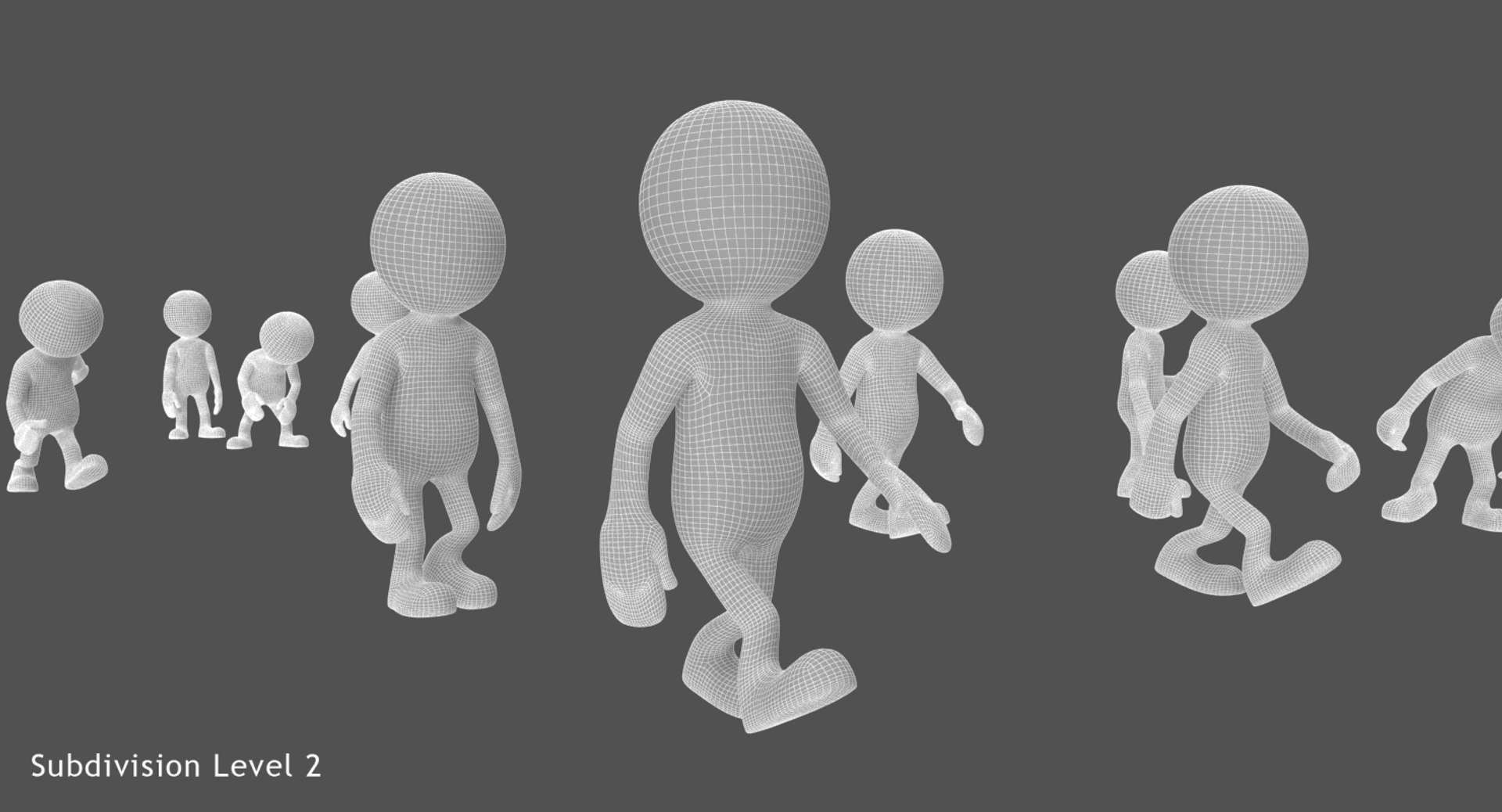 Poses stickman walking sitting 3D model - TurboSquid 1257706