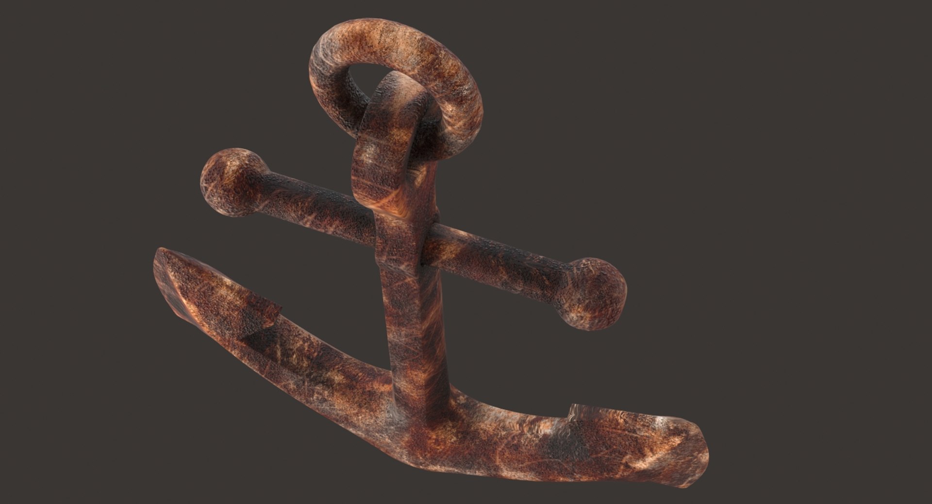 3D Rusty Anchor - TurboSquid 1322439