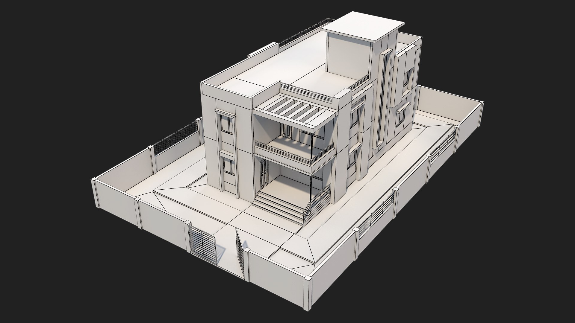 3D Model Modern House 12 - TurboSquid 2191263