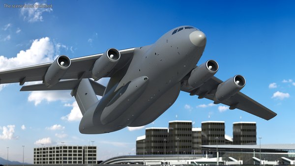 3D Large Military Transport Aircraft model - TurboSquid 1722132