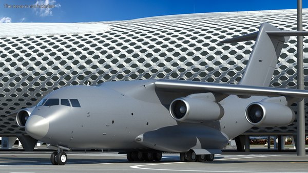 3D Large Military Transport Aircraft model - TurboSquid 1722132