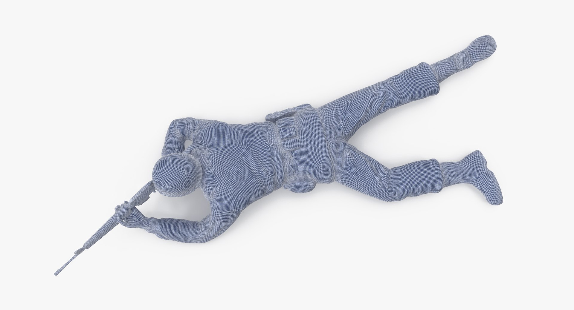 Plastic Toy Soldier 01 3d Model