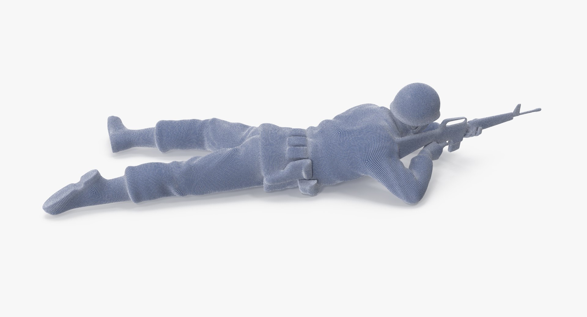 Plastic Toy Soldier 01 3d Model