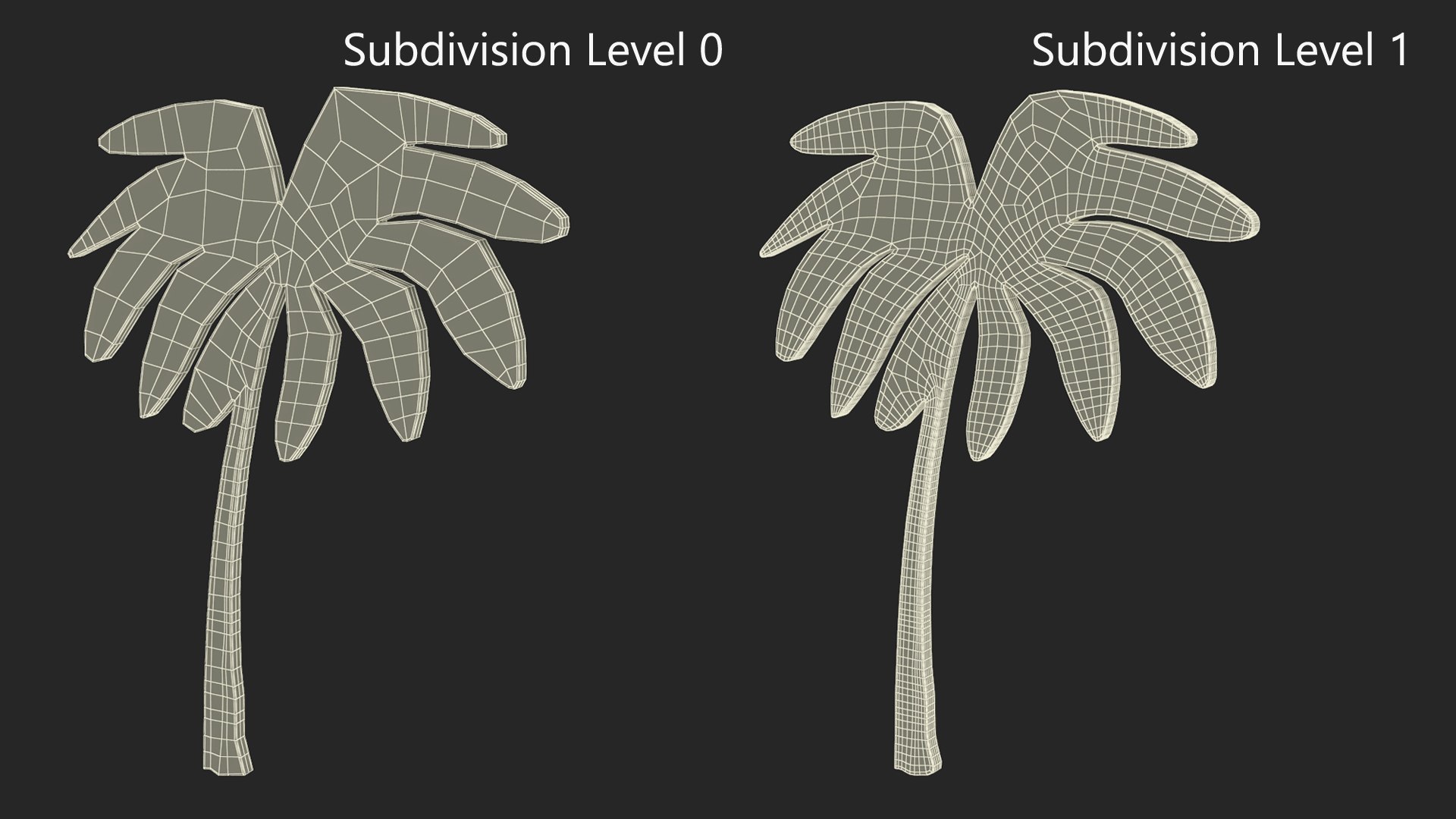 Palm Tree Silhouette 3D Model - TurboSquid 2225242