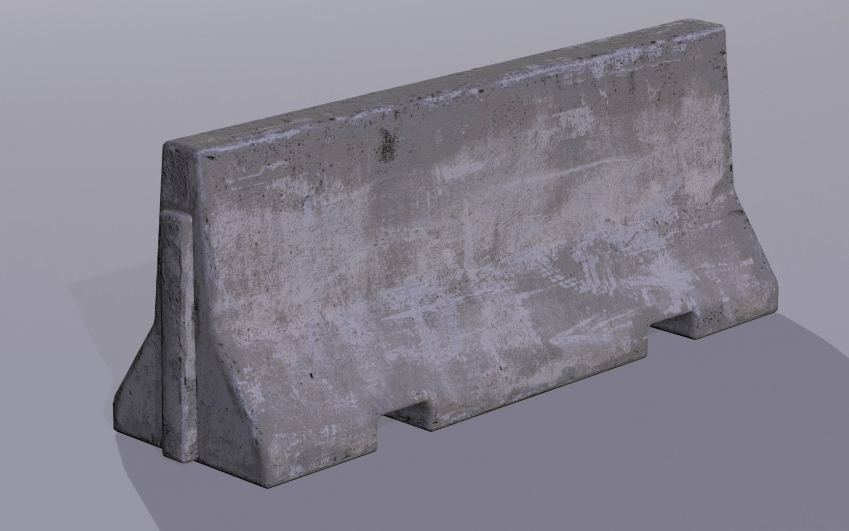 Concrete Barrier 3D Model - TurboSquid 1240903