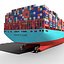 3ds Max Triple E Class Container Ship