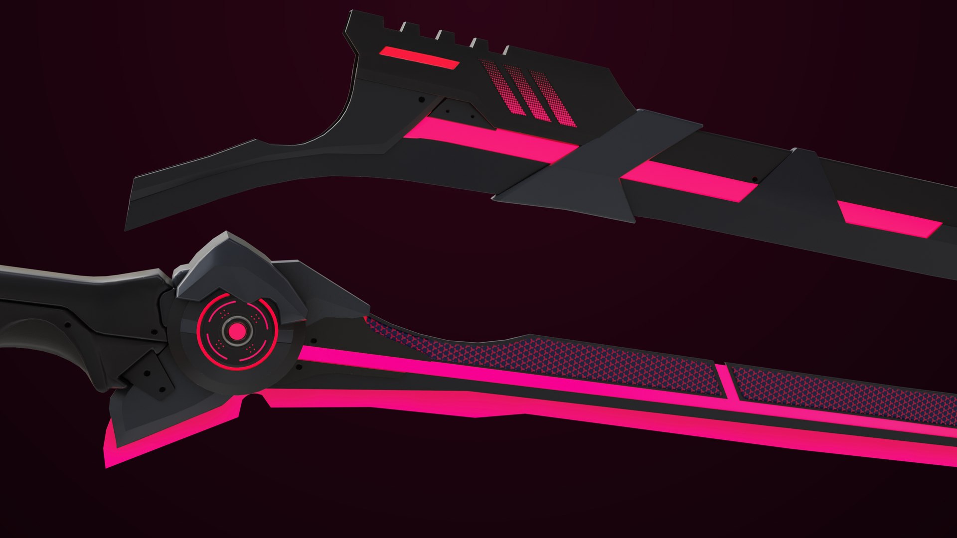 Sci-Fi Sword 10 Red All PBR Unity UE Textures 3D model - TurboSquid 2161938
