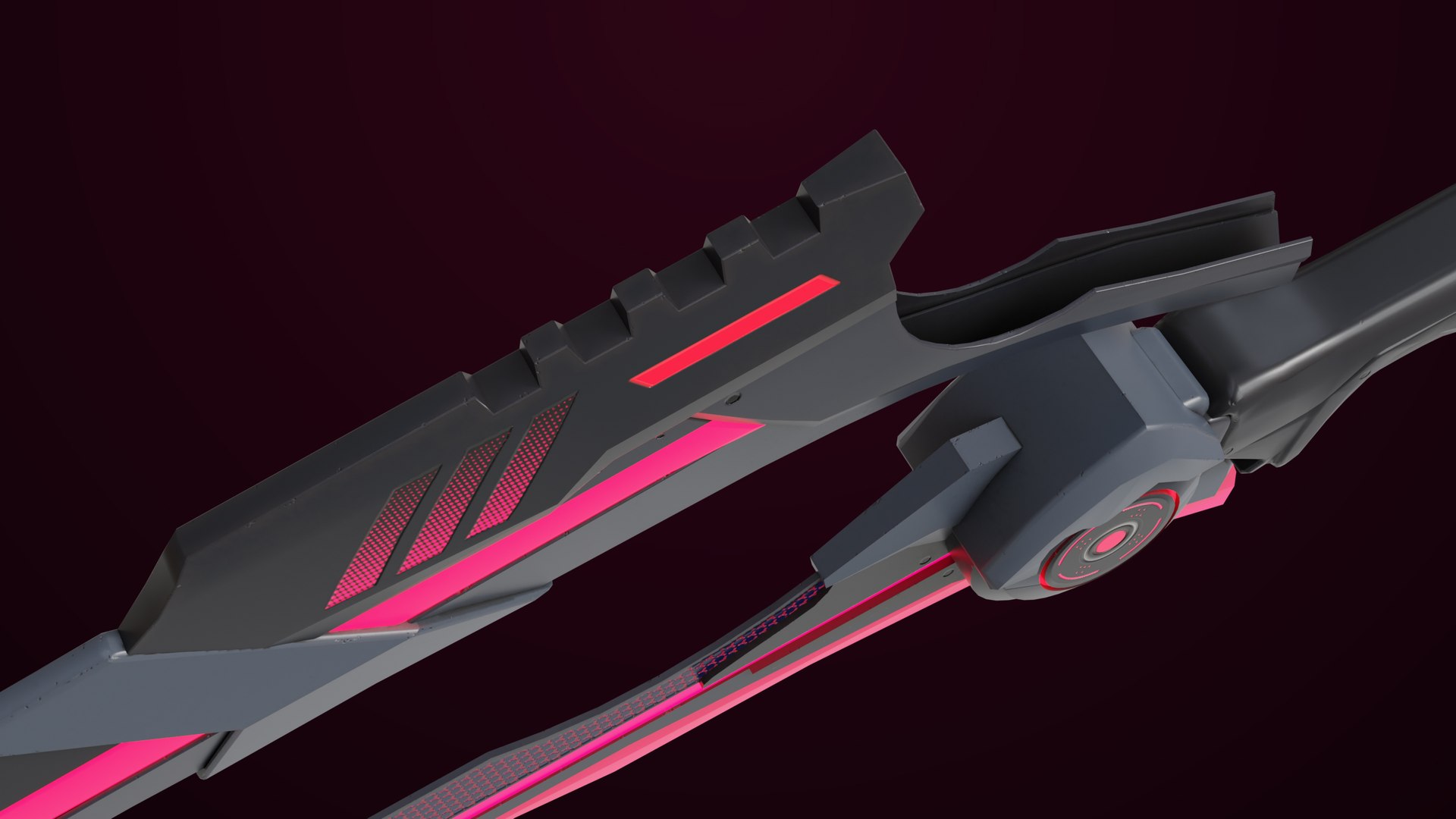 Sci-Fi Sword 10 Red All PBR Unity UE Textures 3D model - TurboSquid 2161938