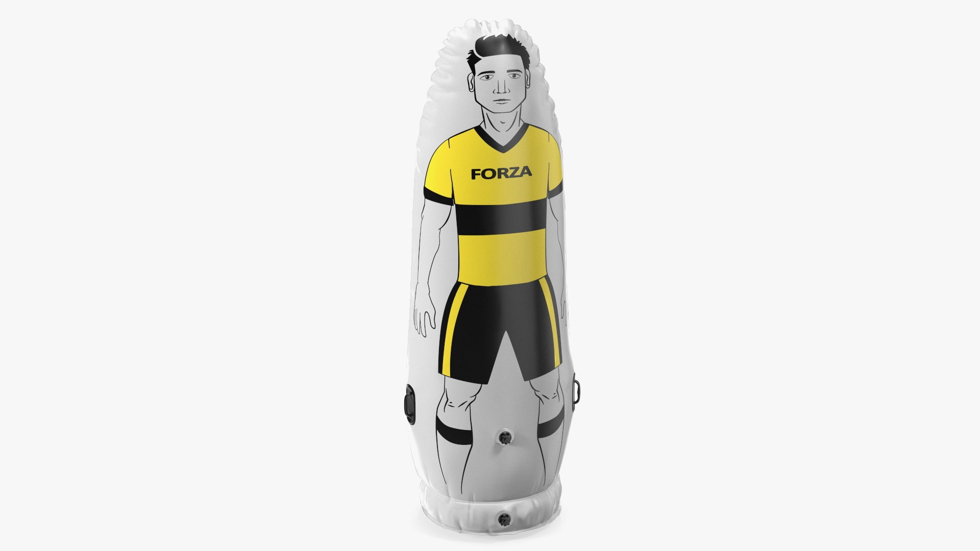 modelo 3d Inflatable Soccer Mannequin Junior Yellow T-shirt ...