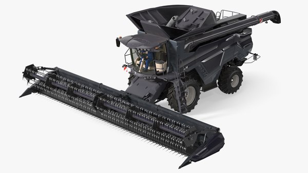 modelo 3d Conductor Cosechadora Massey Ferguson Ideal Rigged ...