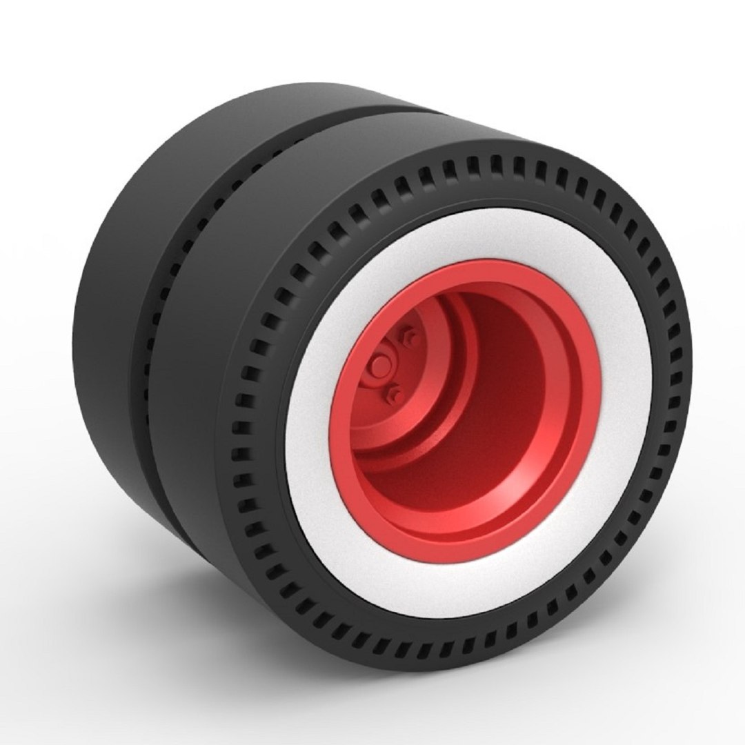 3D model Diecast Double rear wheel of old school dragster Scale 1 to 25 ...