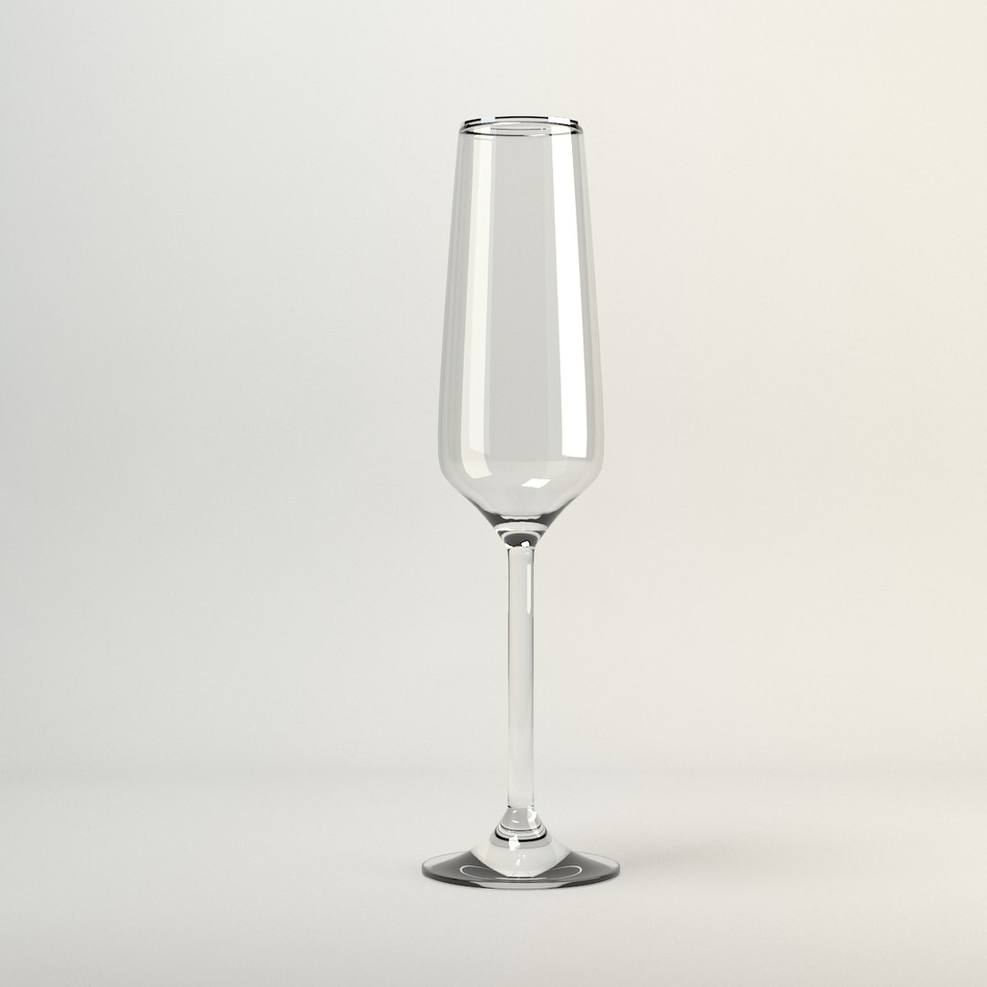 Champagne Glass 3d Model