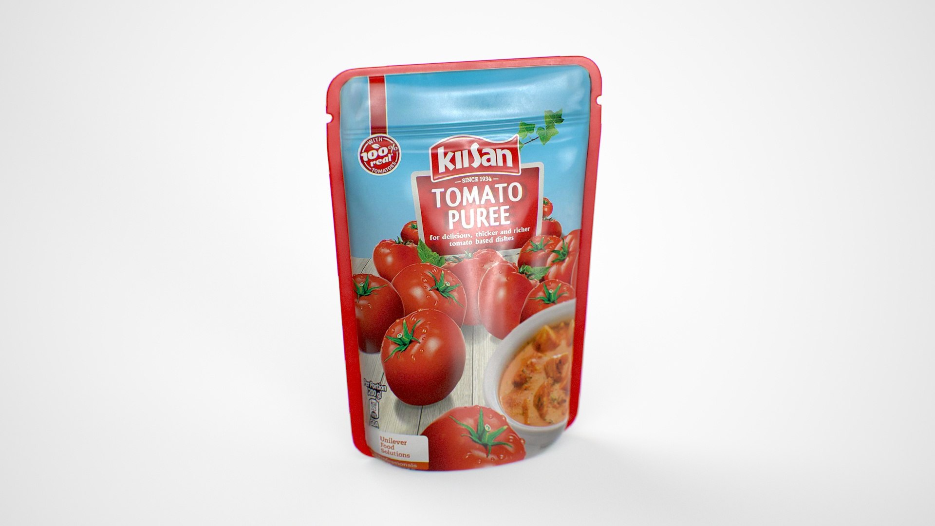 3D Tomato Puree Packet Model - TurboSquid 2212071