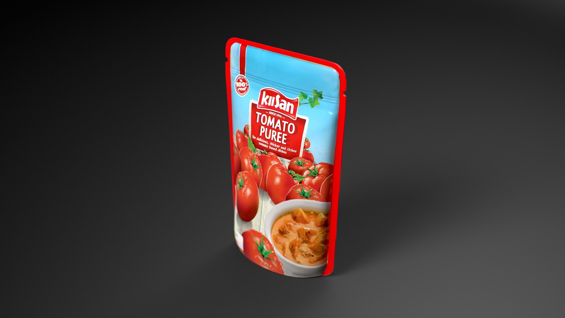 3D Tomato Puree Packet Model - TurboSquid 2212071
