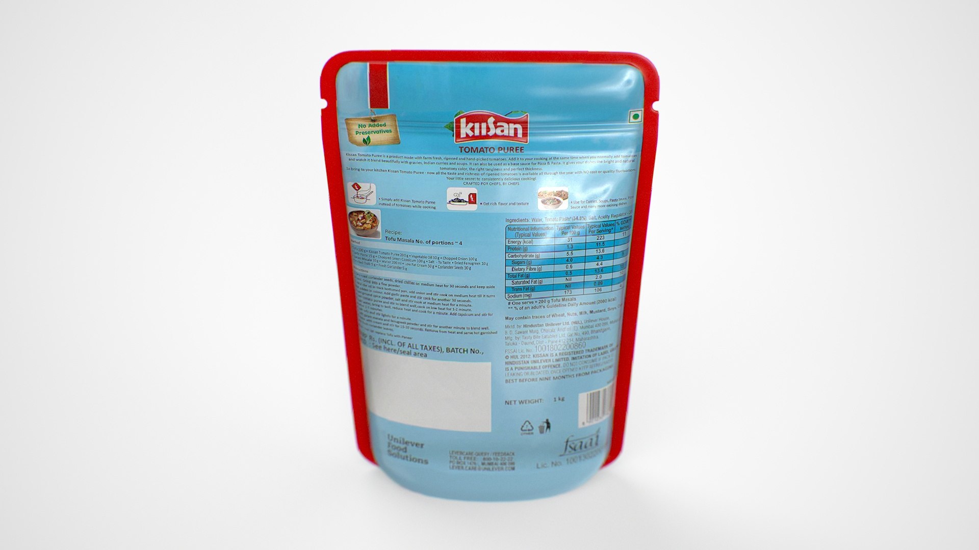 3D Tomato Puree Packet Model - TurboSquid 2212071