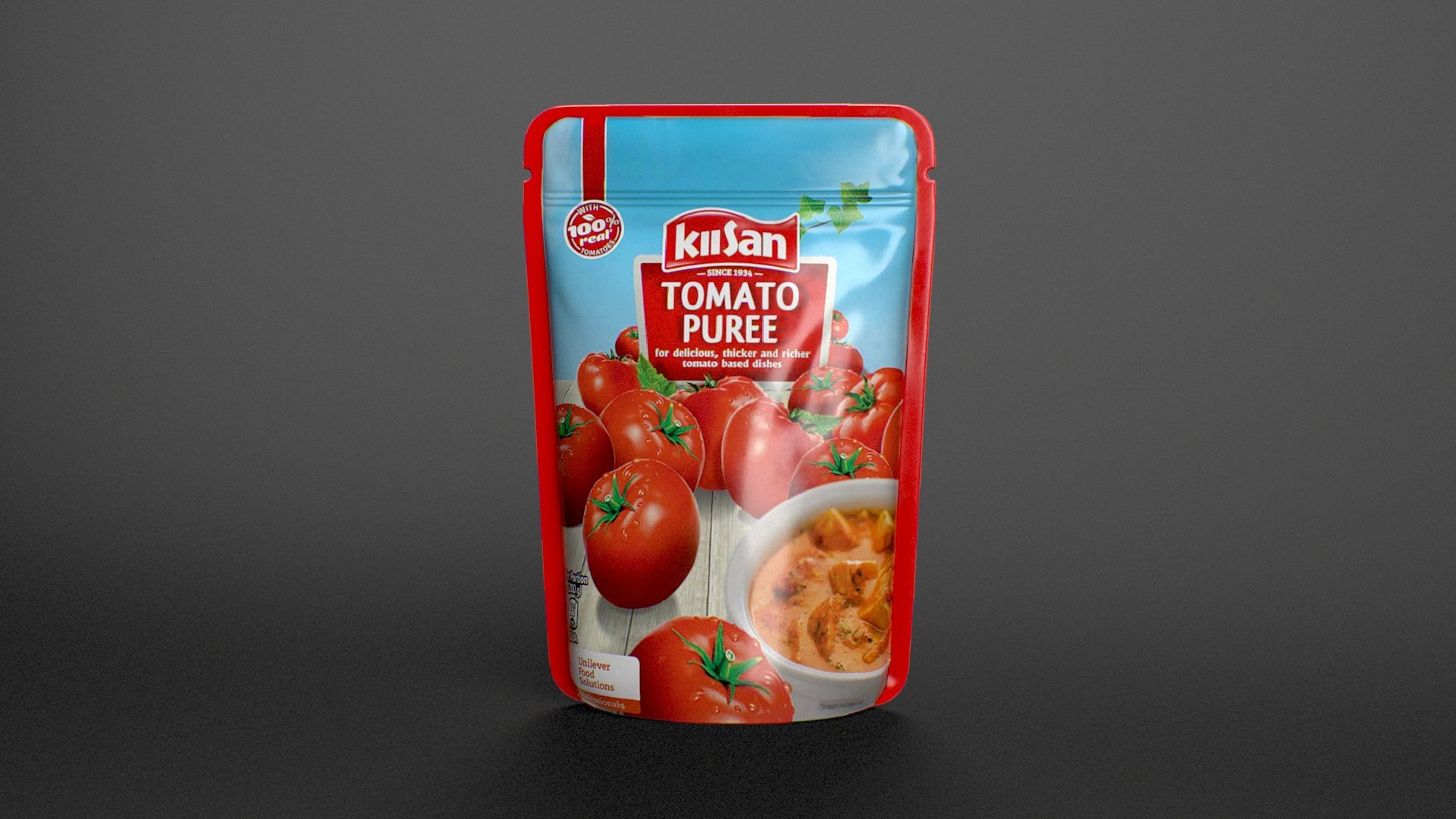 3D Tomato Puree Packet Model - TurboSquid 2212071