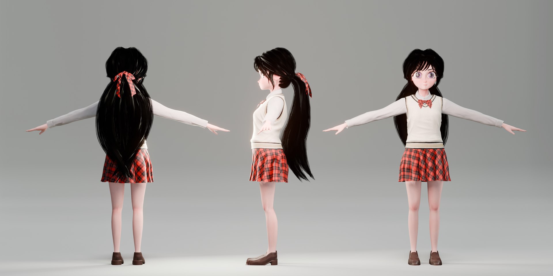 Stylised Female Student 3D Model - TurboSquid 2300216