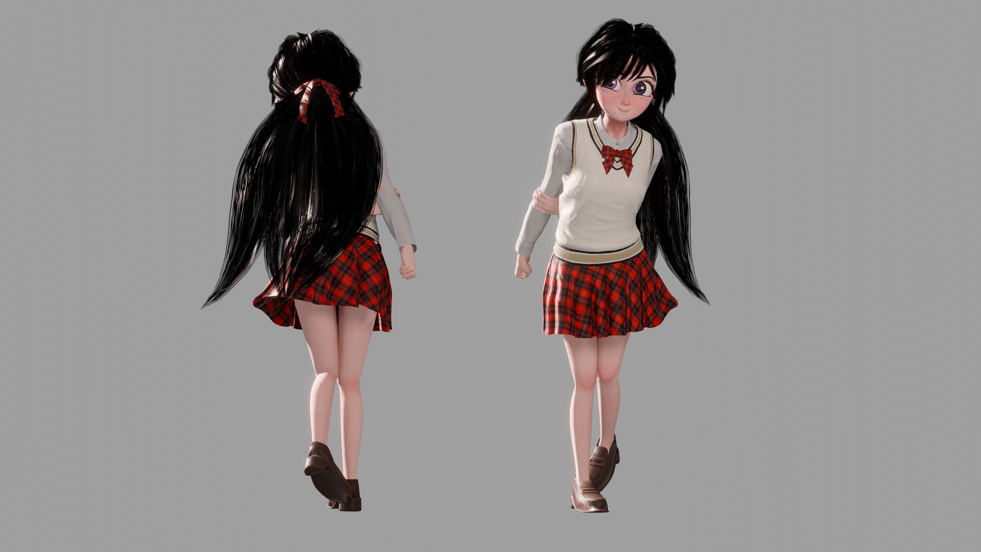 Stylised Female Student 3D Model - TurboSquid 2300216