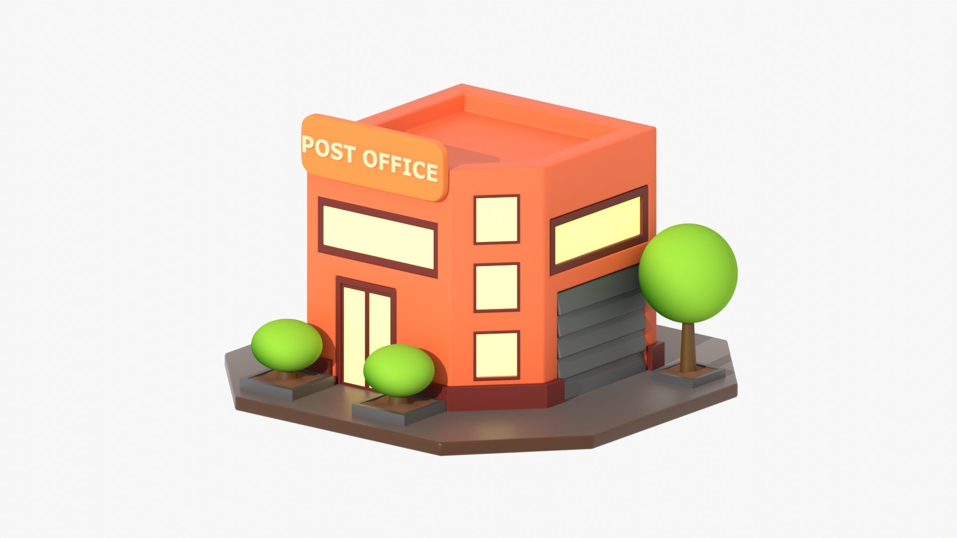 3D Model Post Office 3D Illustration - TurboSquid 2235844