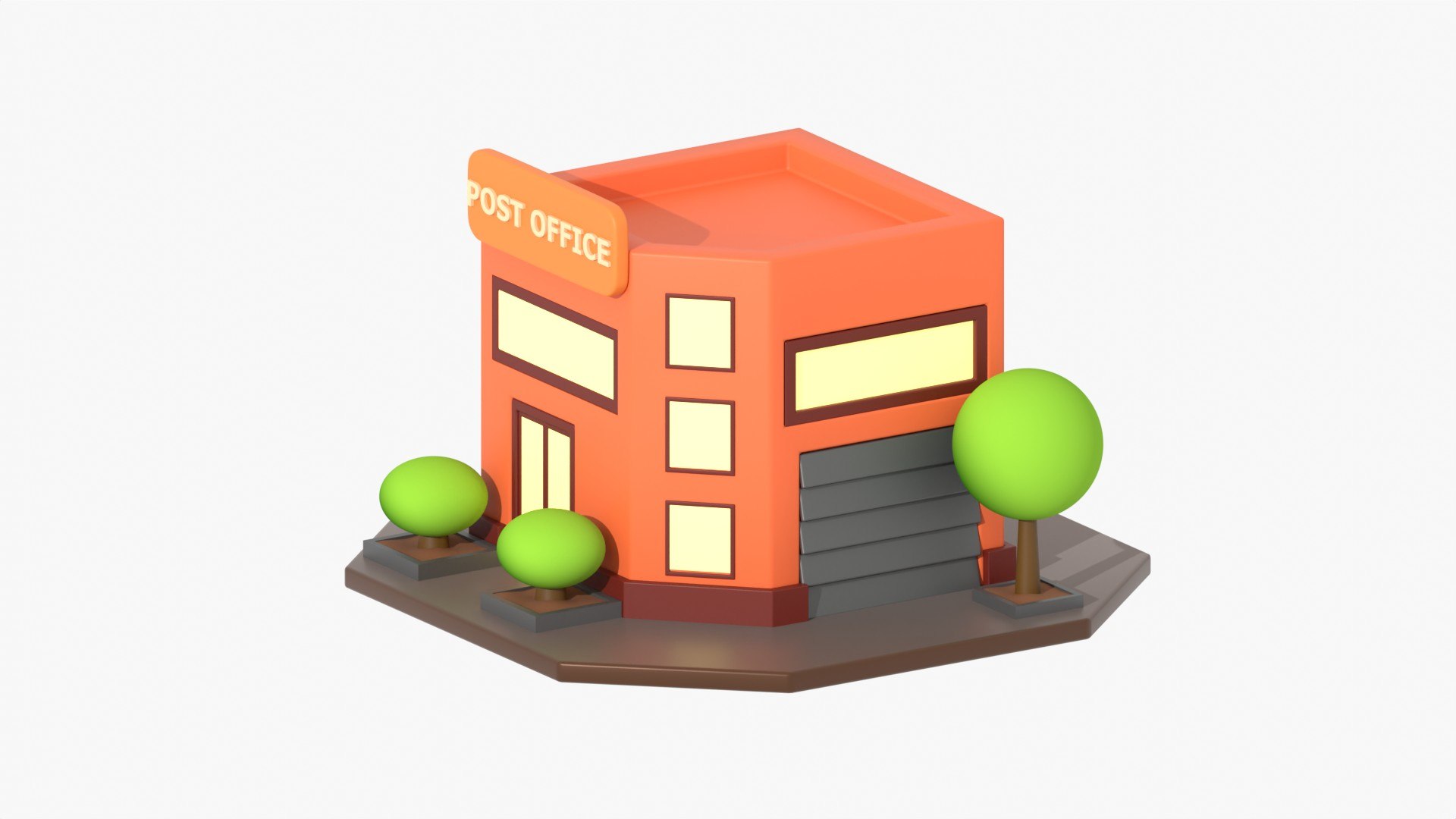 3D Model Post Office 3D Illustration - TurboSquid 2235844
