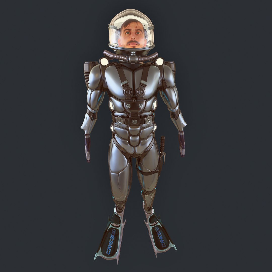 3D FUTURISTIC DIVER - TurboSquid 1780622