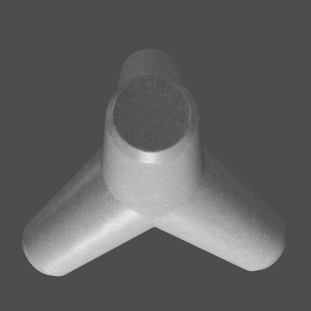 Tetrapod Concrete Structure 3d Model