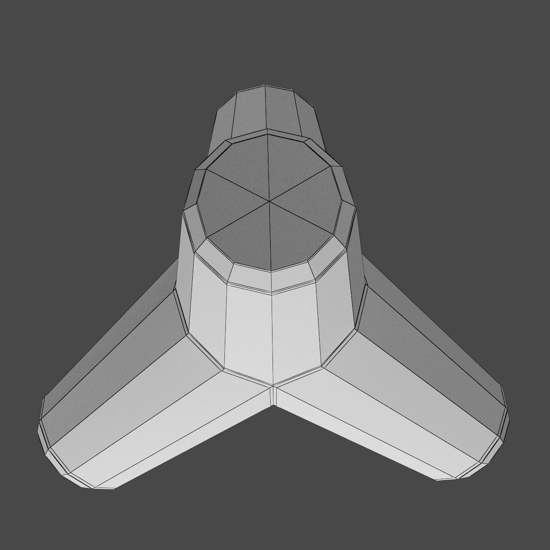 Tetrapod Concrete Structure 3d Model