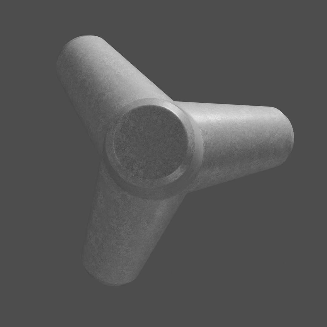 Tetrapod Concrete Structure 3d Model