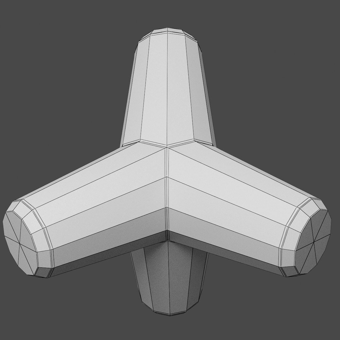 Tetrapod Concrete Structure 3d Model