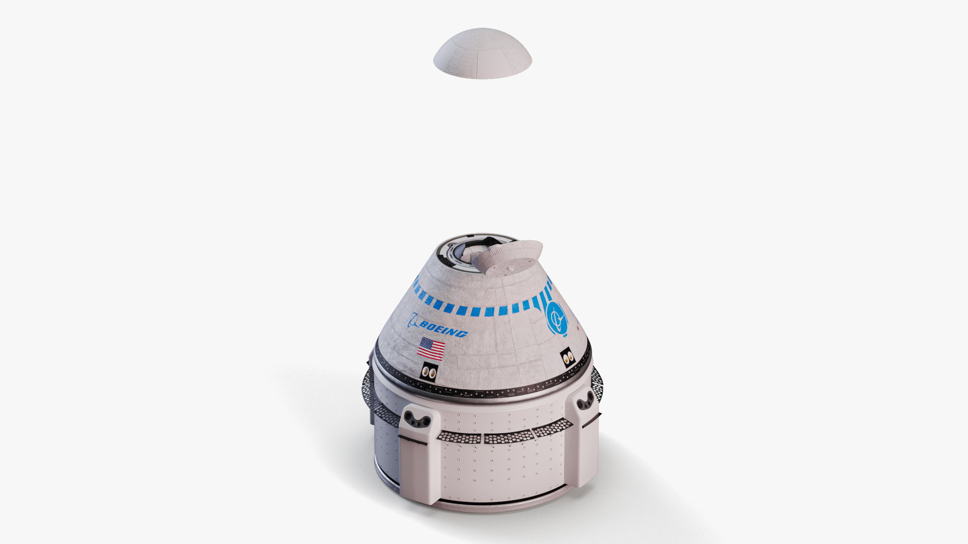 3D Model Boeing Starliner Spacecraft With Open Airlock - TurboSquid 2268784