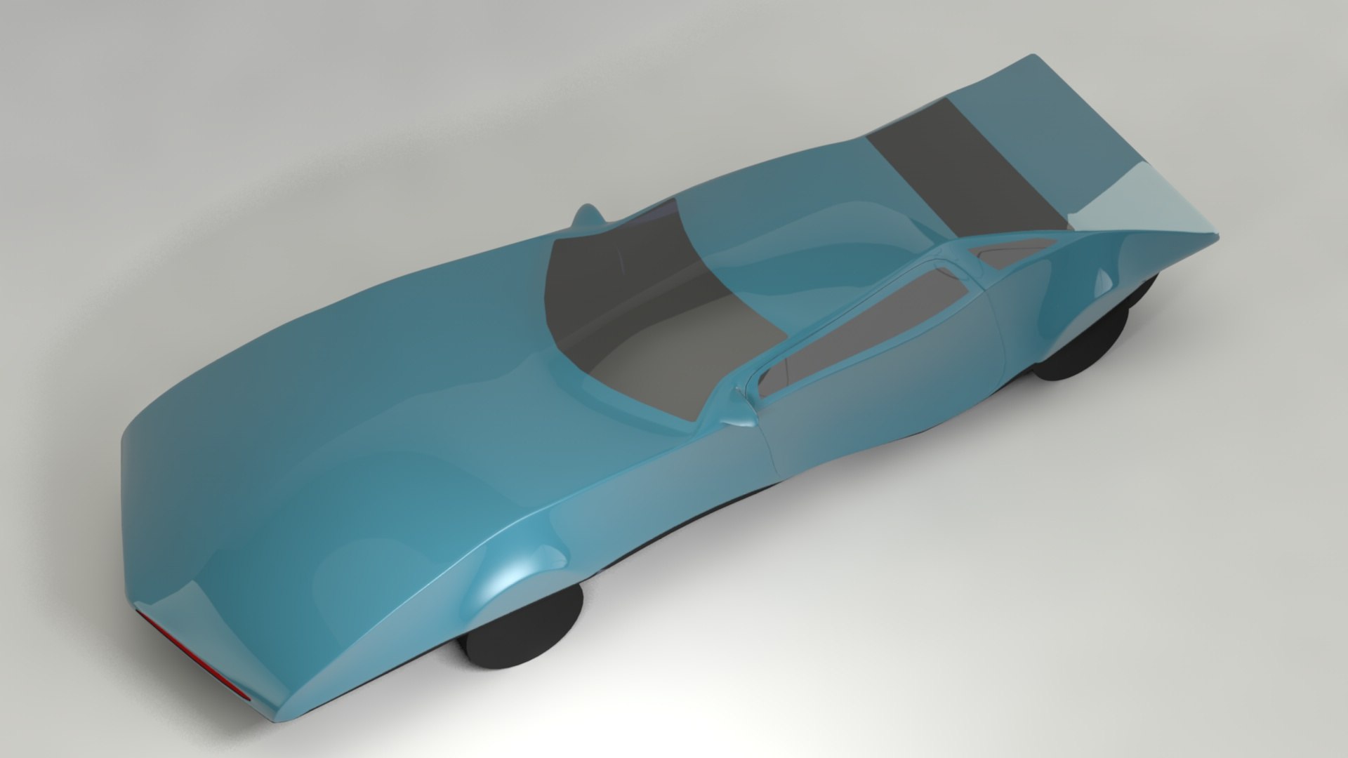 Sleek Car 3d Model
