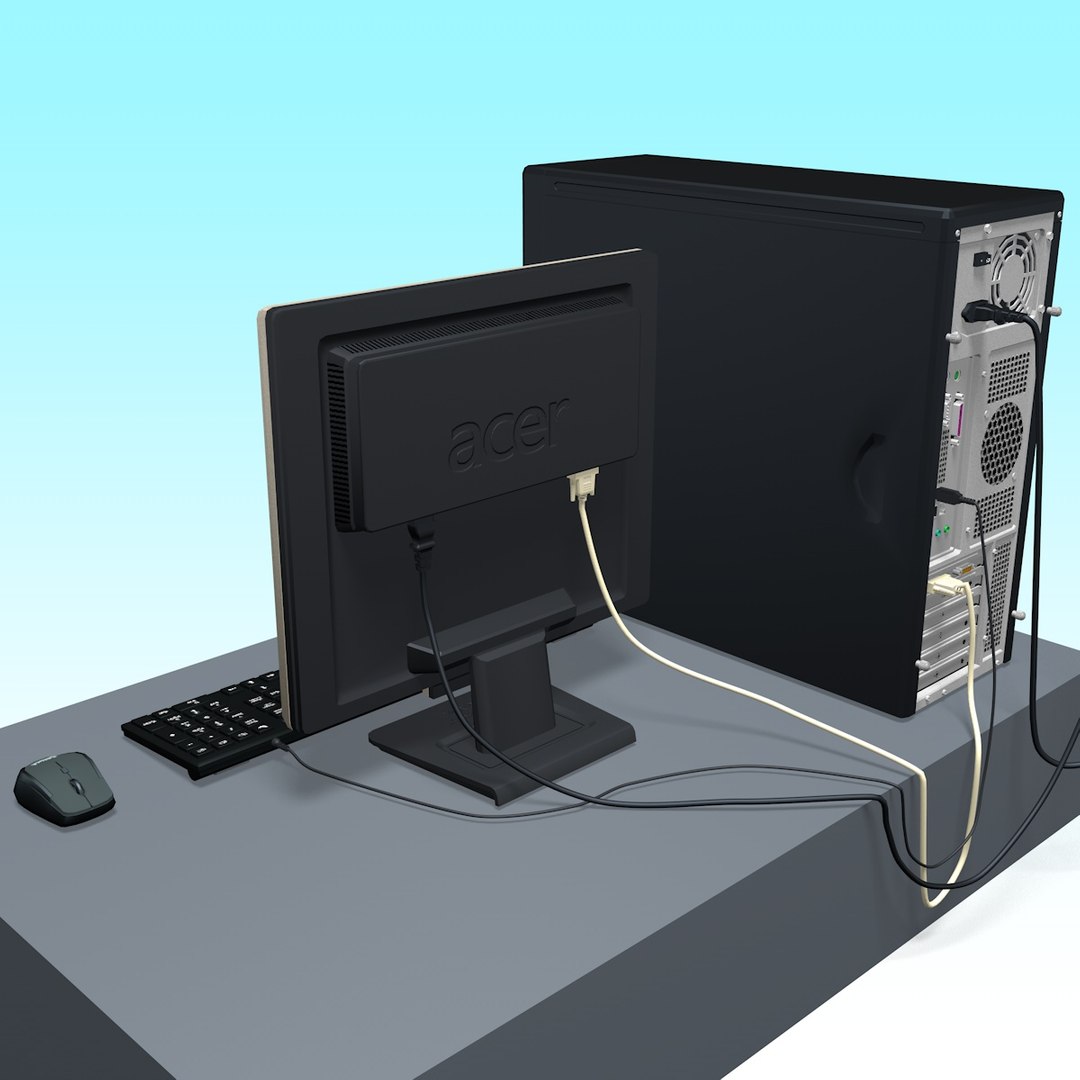 Computer 3D Model - TurboSquid 1503429