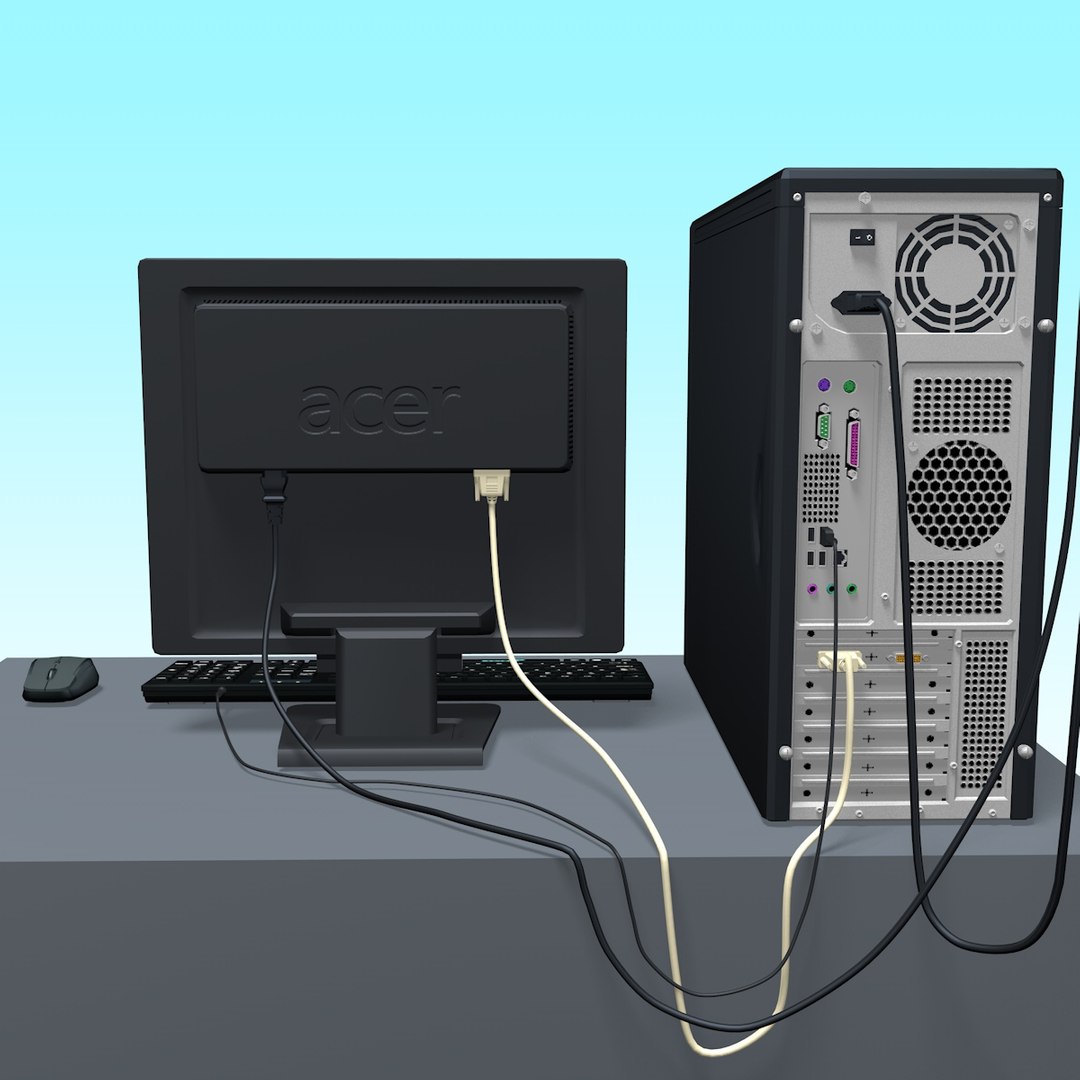 Computer 3D Model - TurboSquid 1503429