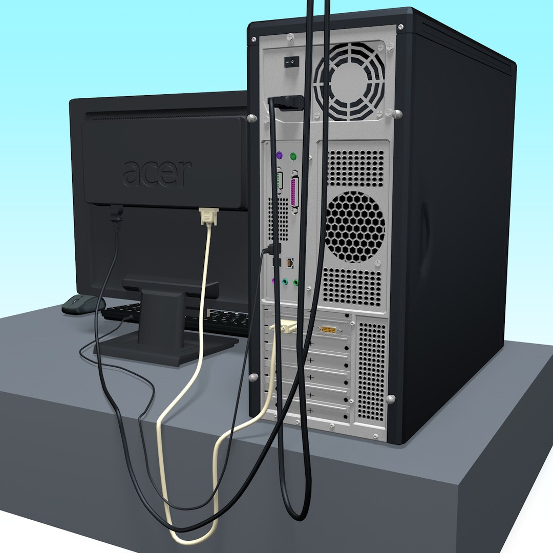 Computer 3D Model - TurboSquid 1503429