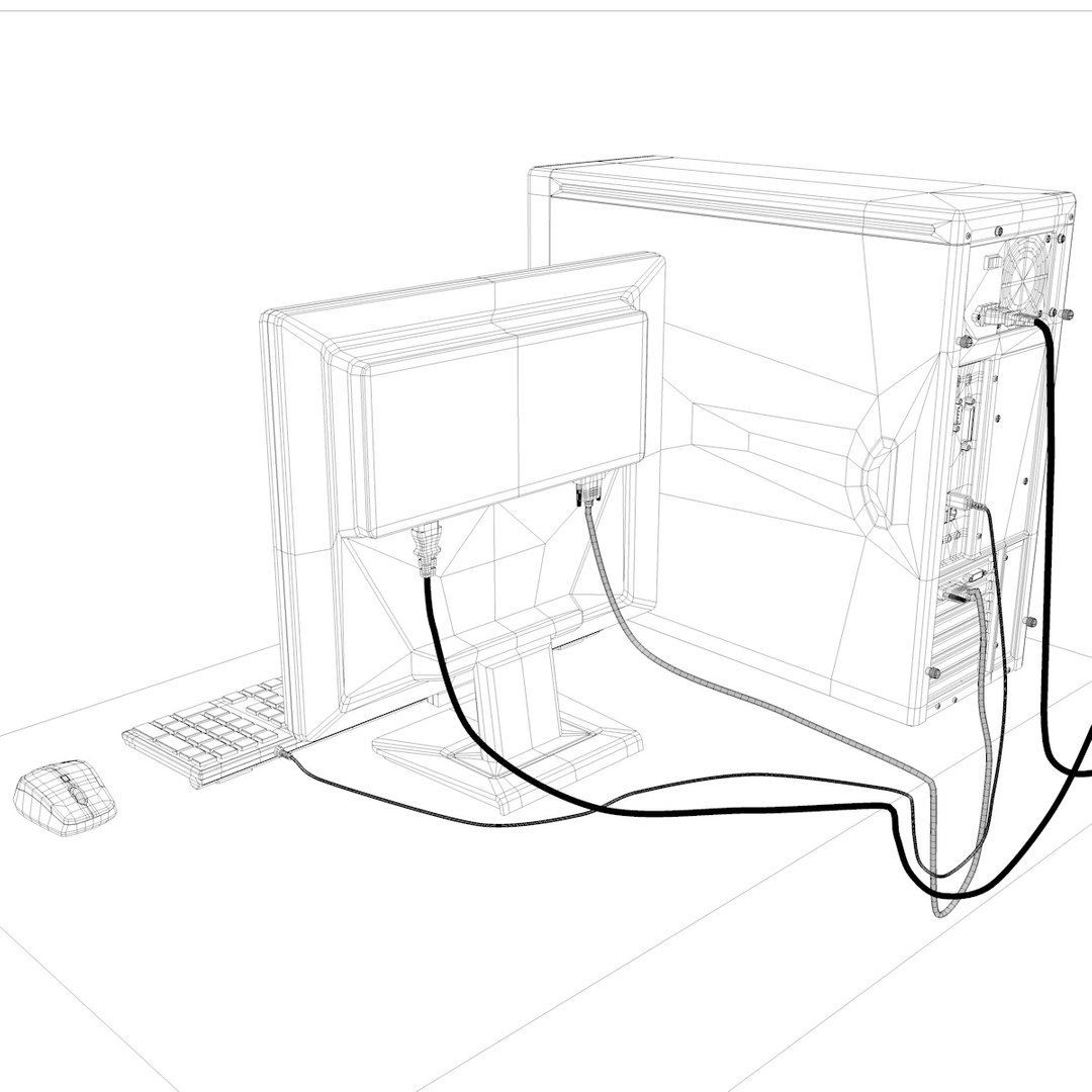 Computer 3D model - TurboSquid 1503429