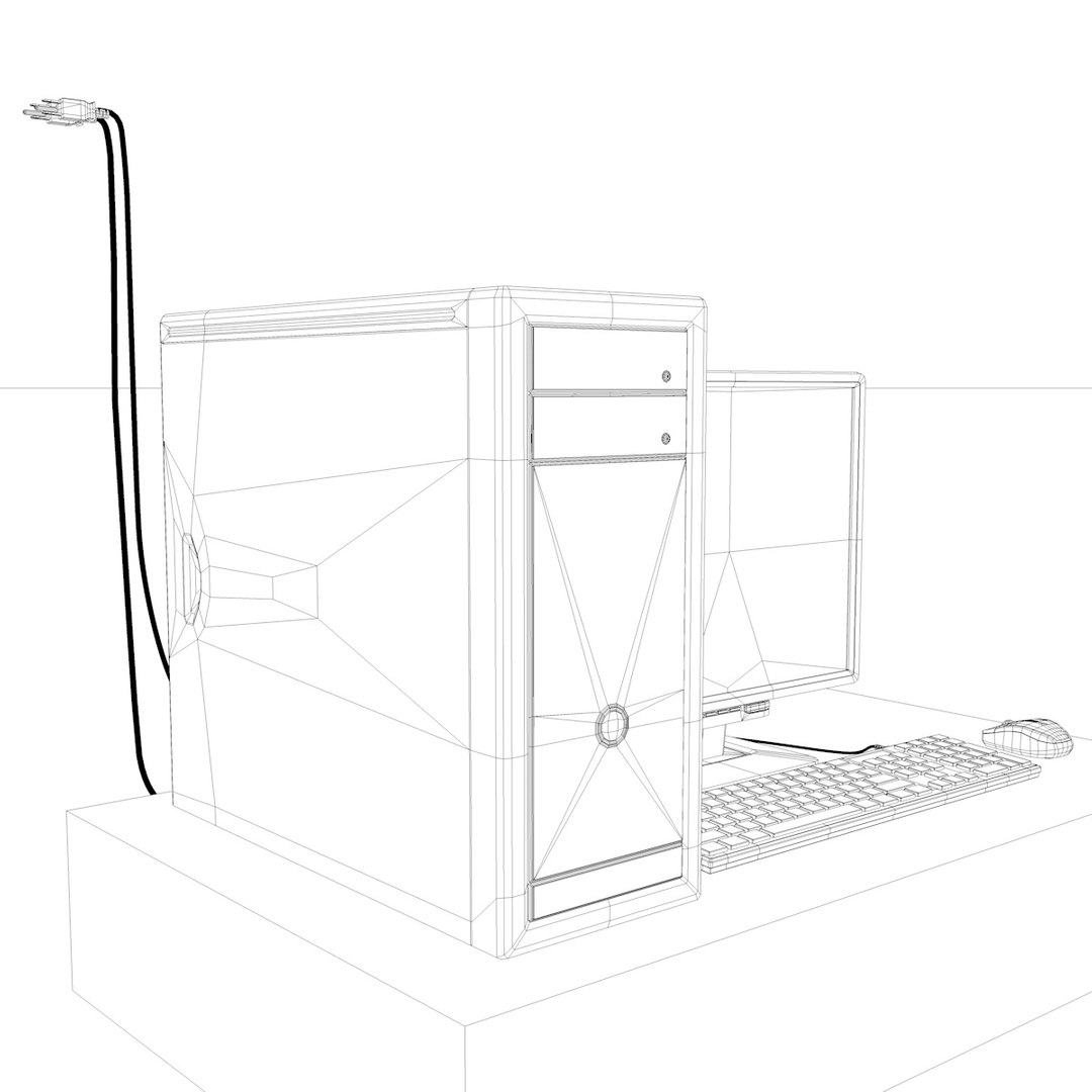 Computer 3D model - TurboSquid 1503429