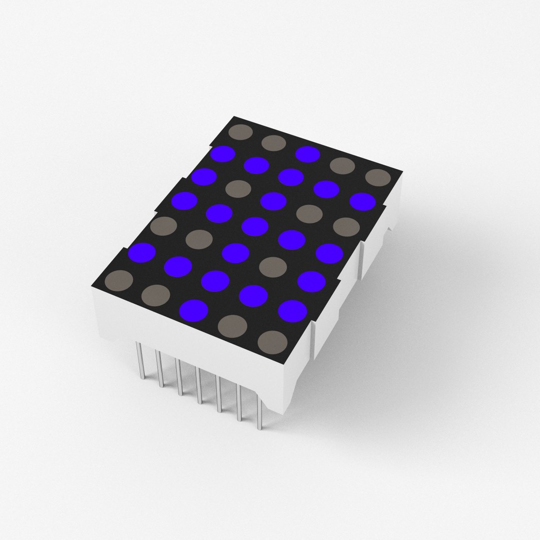 Led Dot Matrix Display Model - TurboSquid 1326443