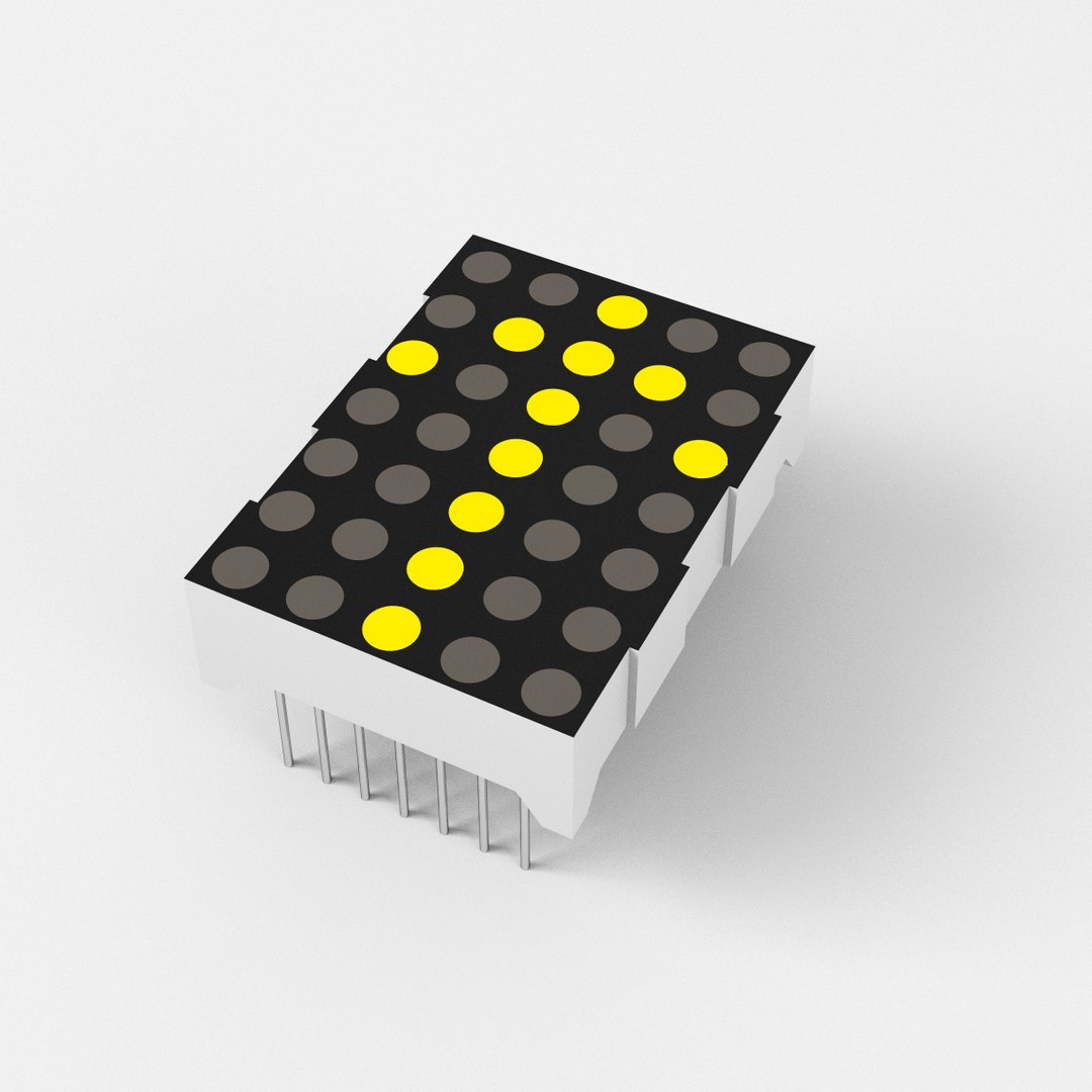 Led Dot Matrix Display Model - TurboSquid 1326443