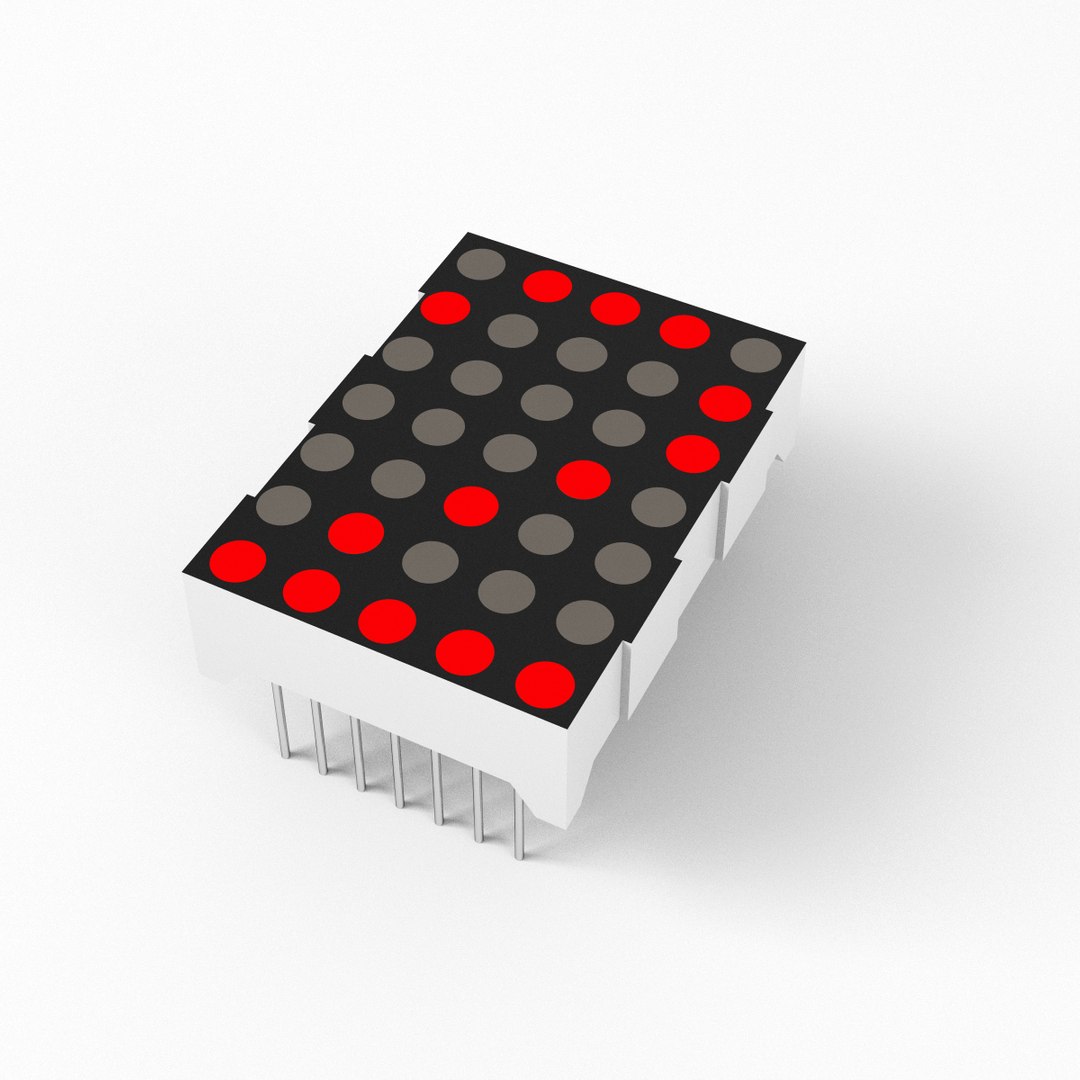 Led Dot Matrix Display Model - TurboSquid 1326443