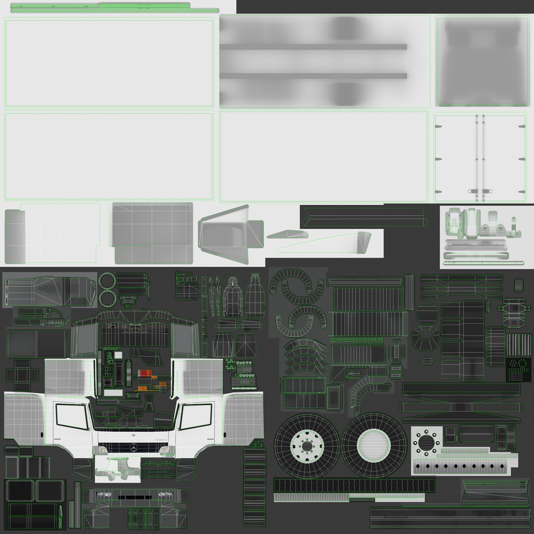 Mercedes-benz Atego Truck Lods 3d 3ds