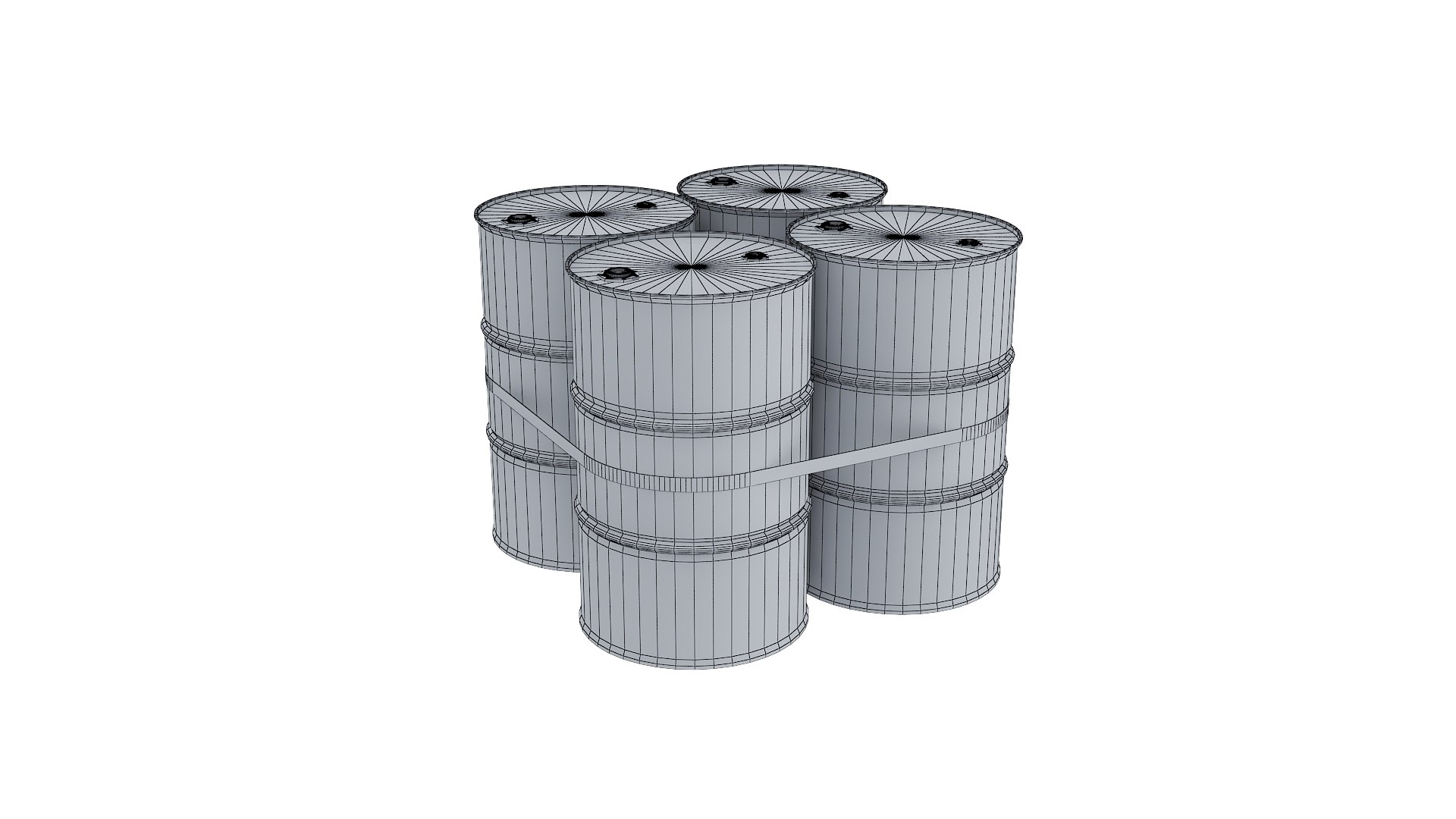 Metal Barrels 3D - TurboSquid 2270678