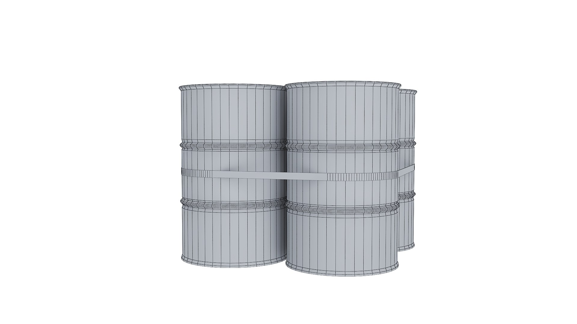 Metal Barrels 3D - TurboSquid 2270678
