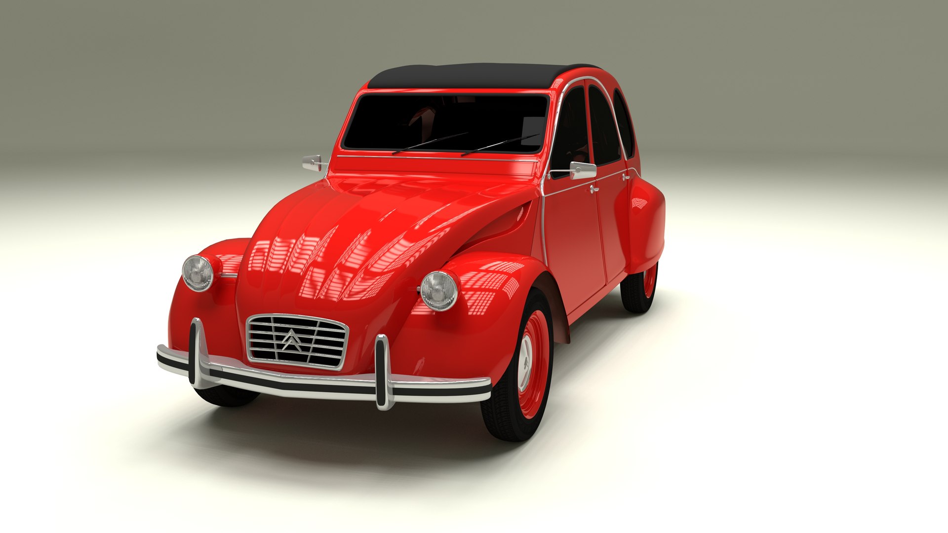 3d Model Citroen 2cv