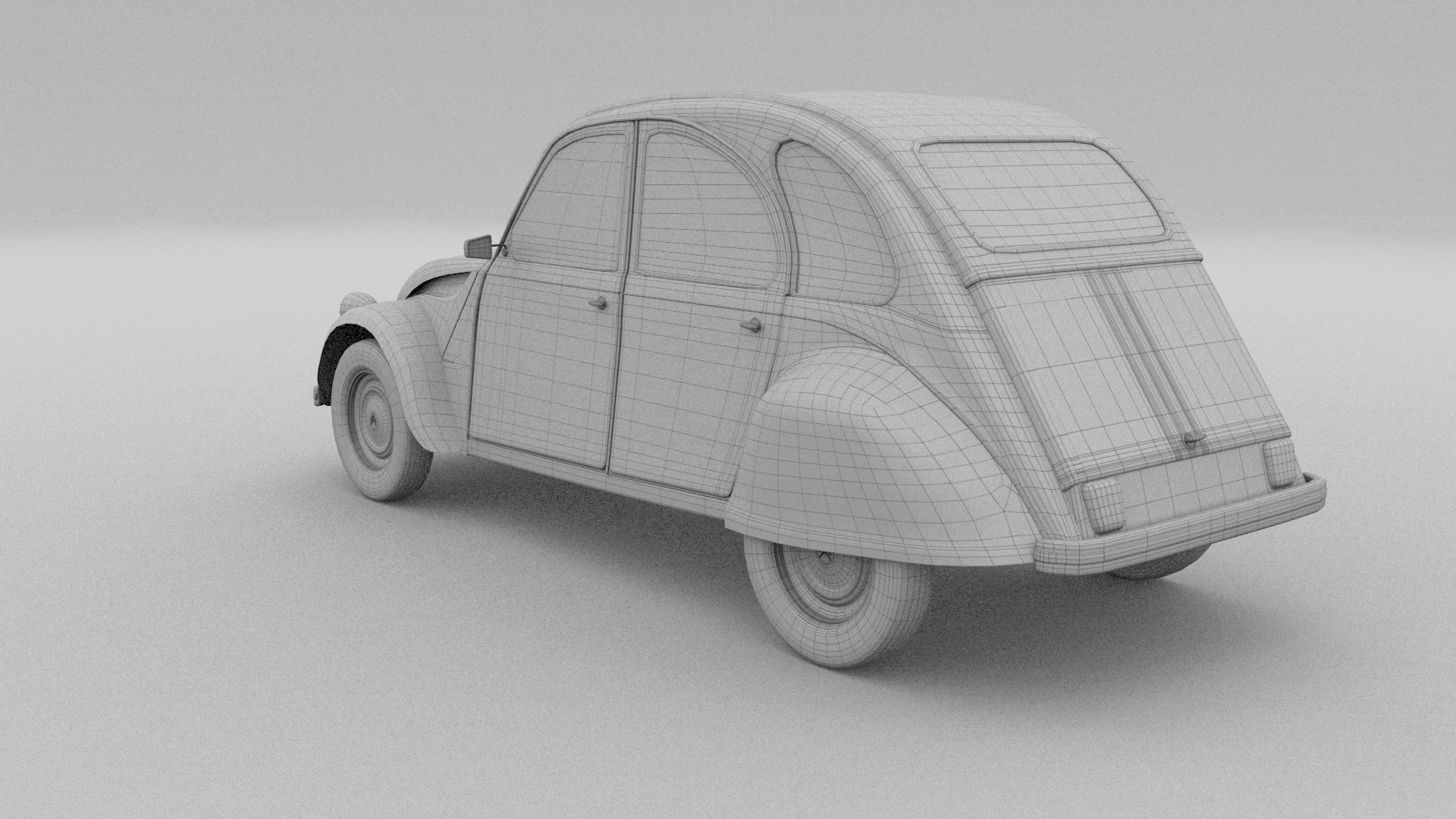 3d Model Citroen 2cv