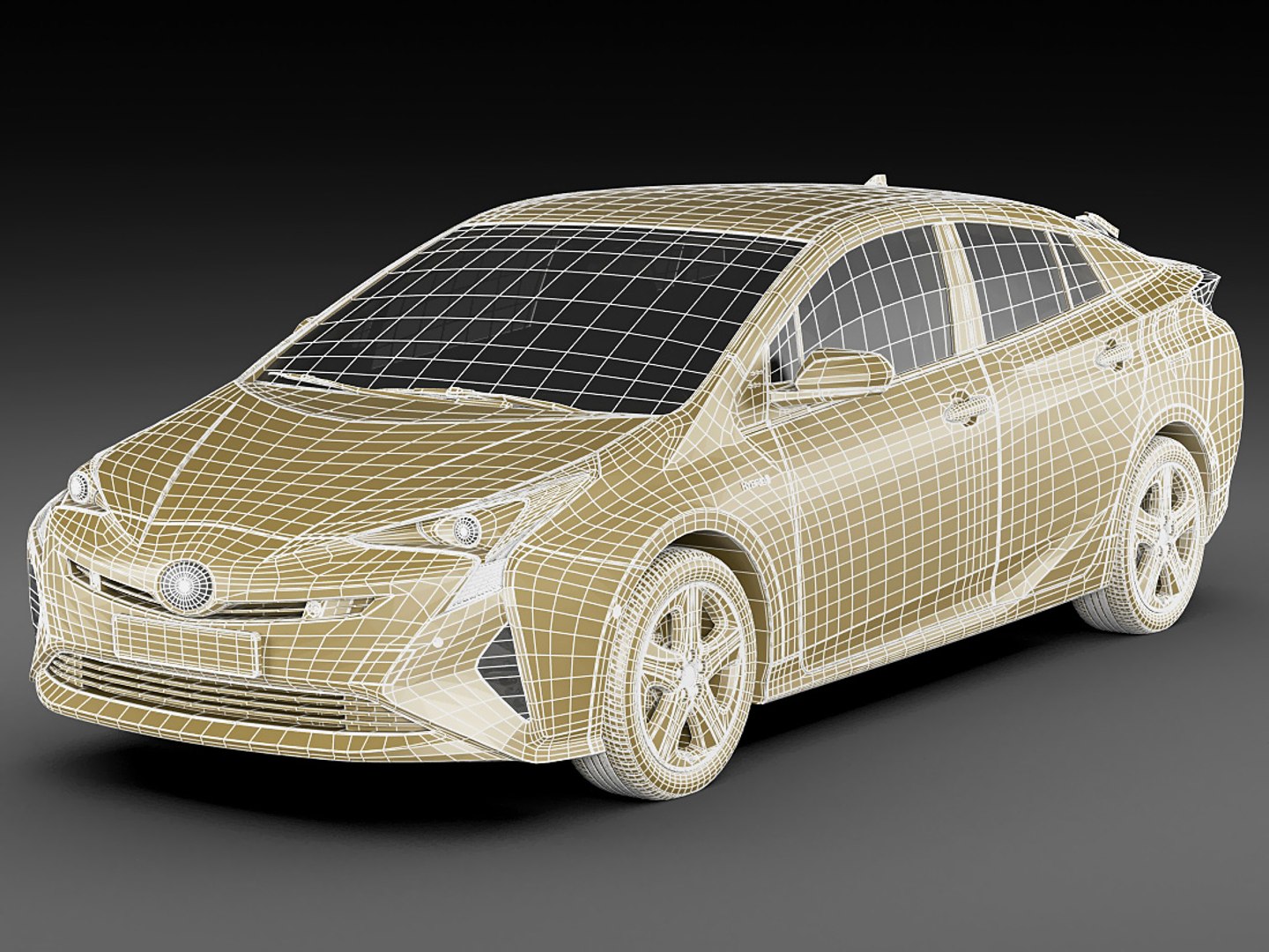 3d Model Toyota Prius 2016