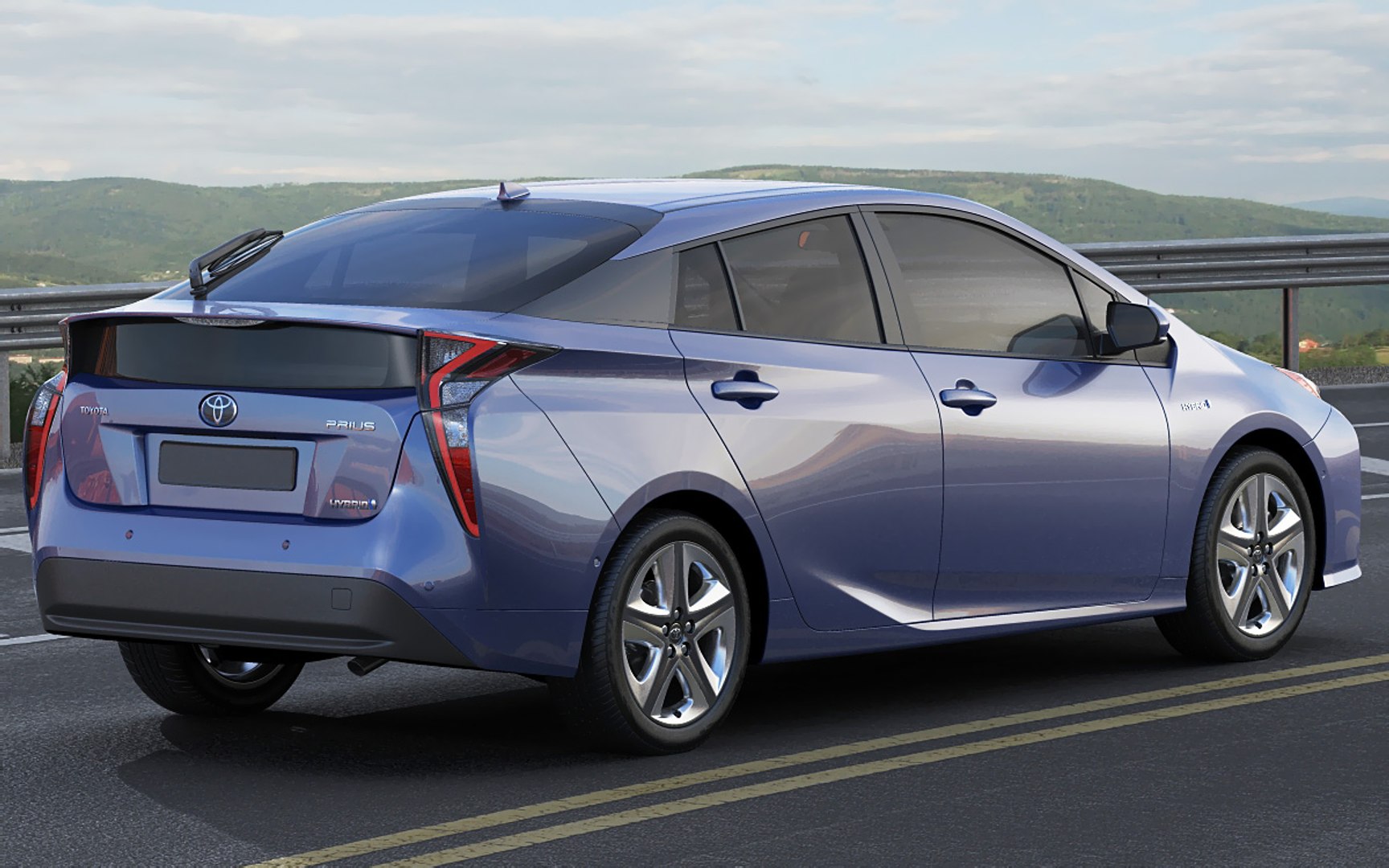 3d Model Toyota Prius 2016