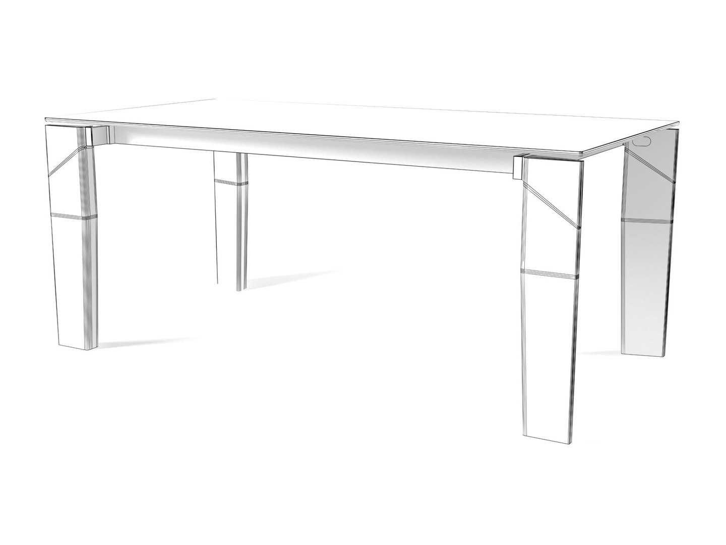 3D Truly Dining Table Model - TurboSquid 1308628