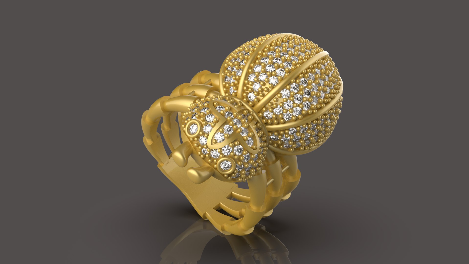 Diamond Spider Ring - 0013 3D Model - TurboSquid 2340659