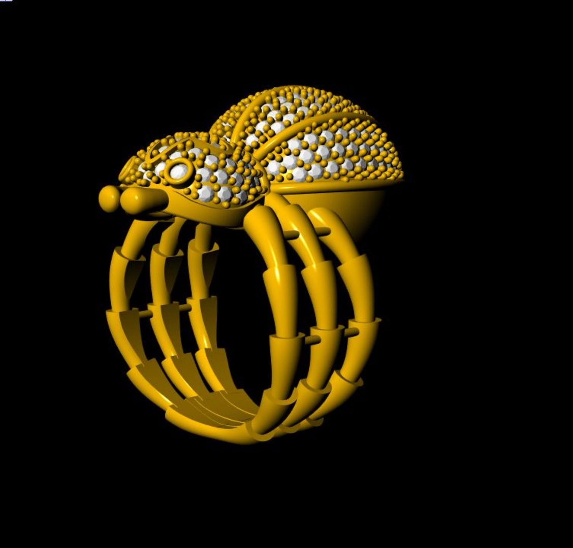 Diamond Spider Ring - 0013 3D Model - TurboSquid 2340659