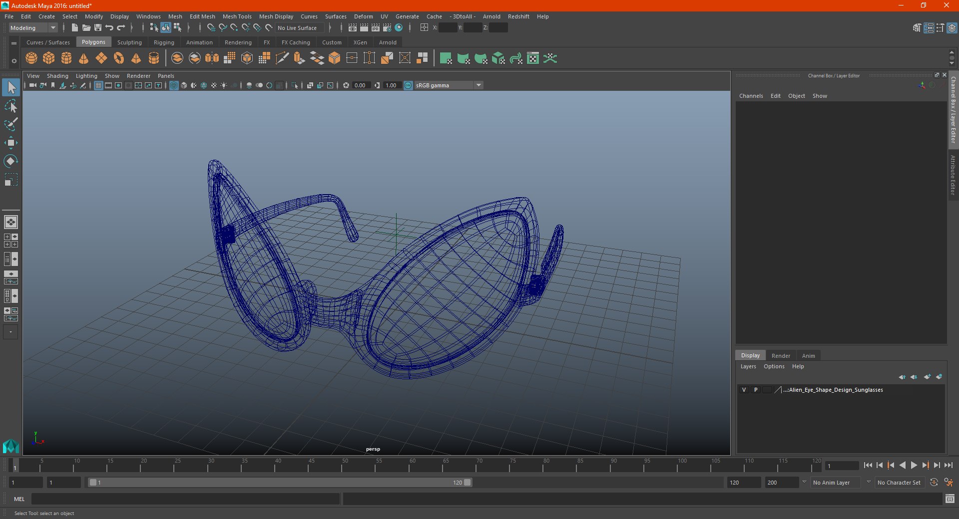 Alien eye shape design 3D model - TurboSquid 1699758